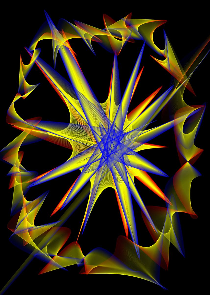 'Supernova' Poster, picture, metal print, paint by Gordon Scott Clyne ...