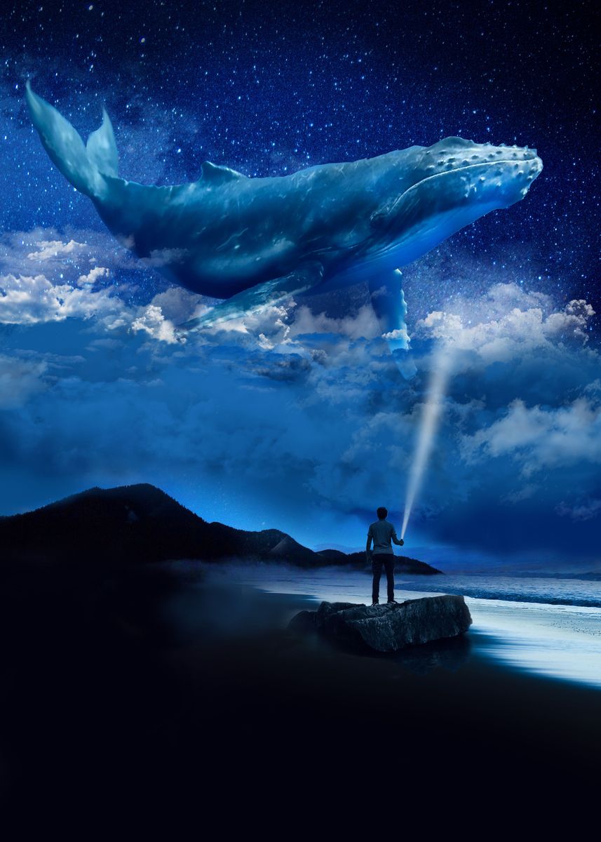 'Whale Tales' Poster by David Loblaw | Displate