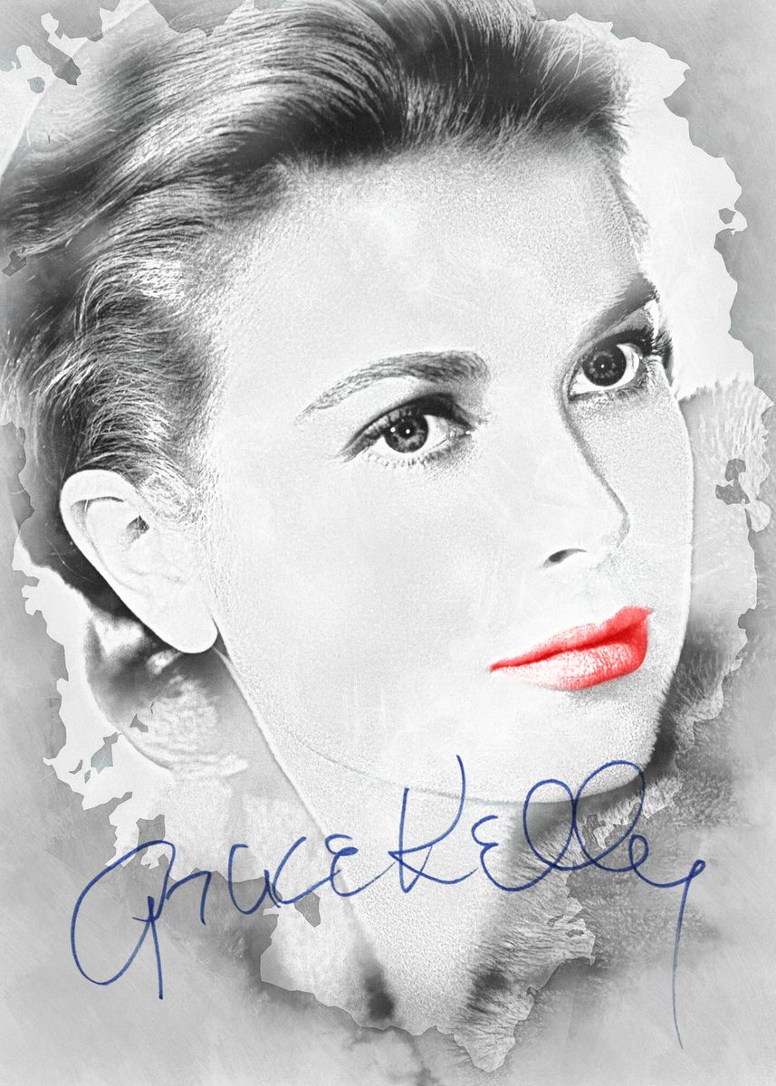 'Grace Kelly' Poster by Petra Rommelfanger | Displate