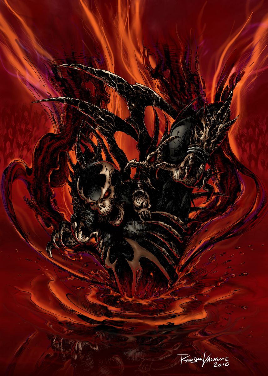 'Curse of the Spawn in Hell' Poster, picture, metal print, paint by ...