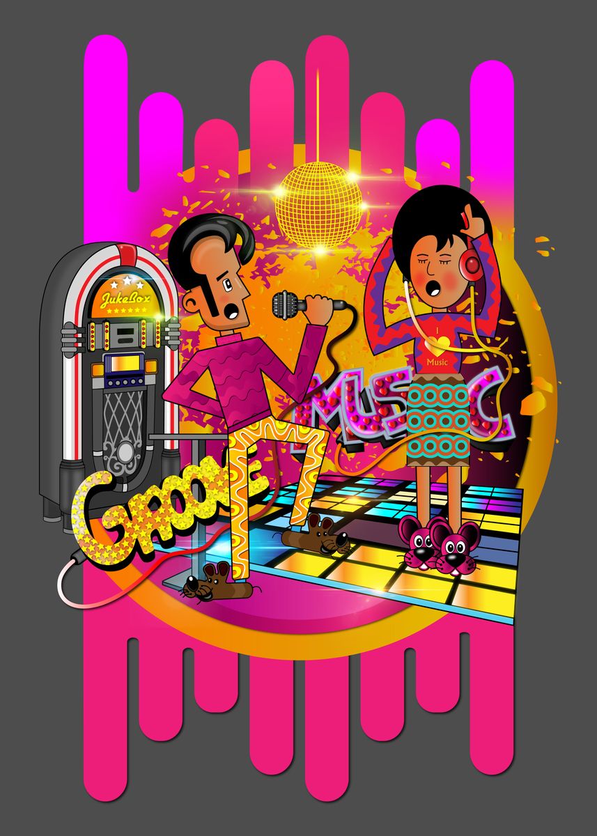 'Groove Music' Poster by Josef Somseb | Displate