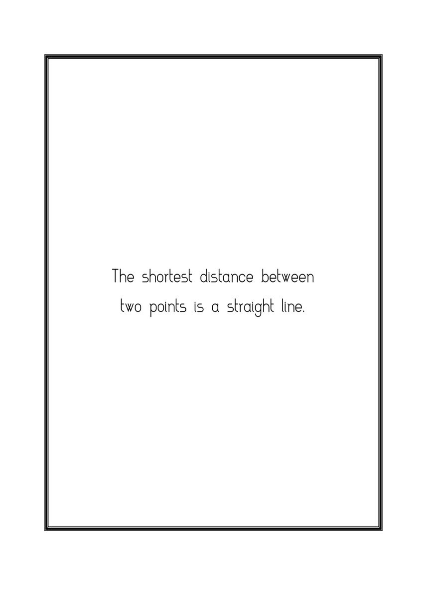 'The shortest distance' Poster, picture, metal print, paint by PShape ...