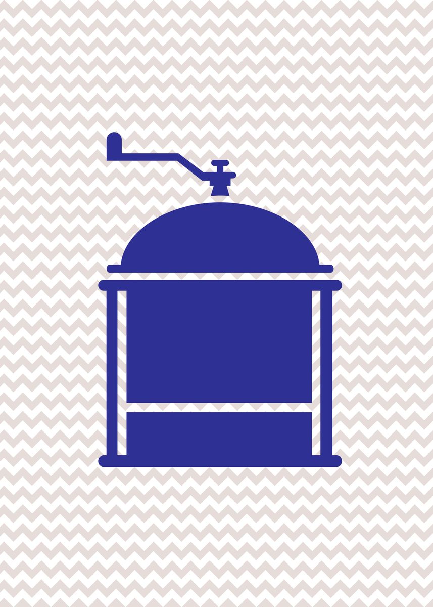 'French Press Minimalist' Poster by Design Turnpike | Displate