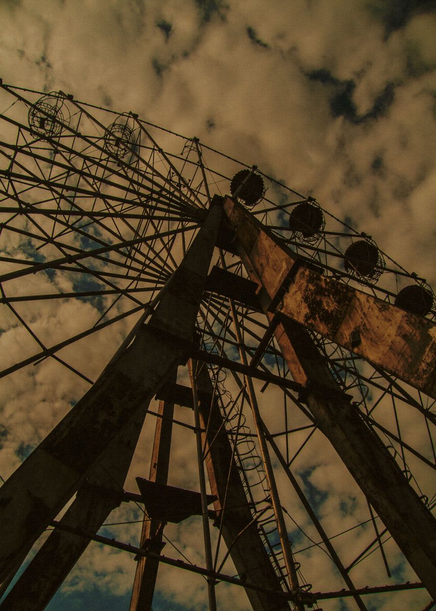 'Observation Wheel' Poster, picture, metal print, paint by Ani ...