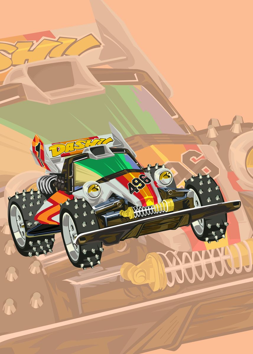 'Dash1 Emperor Mini 4 WD' Poster, picture, metal print, paint by ...