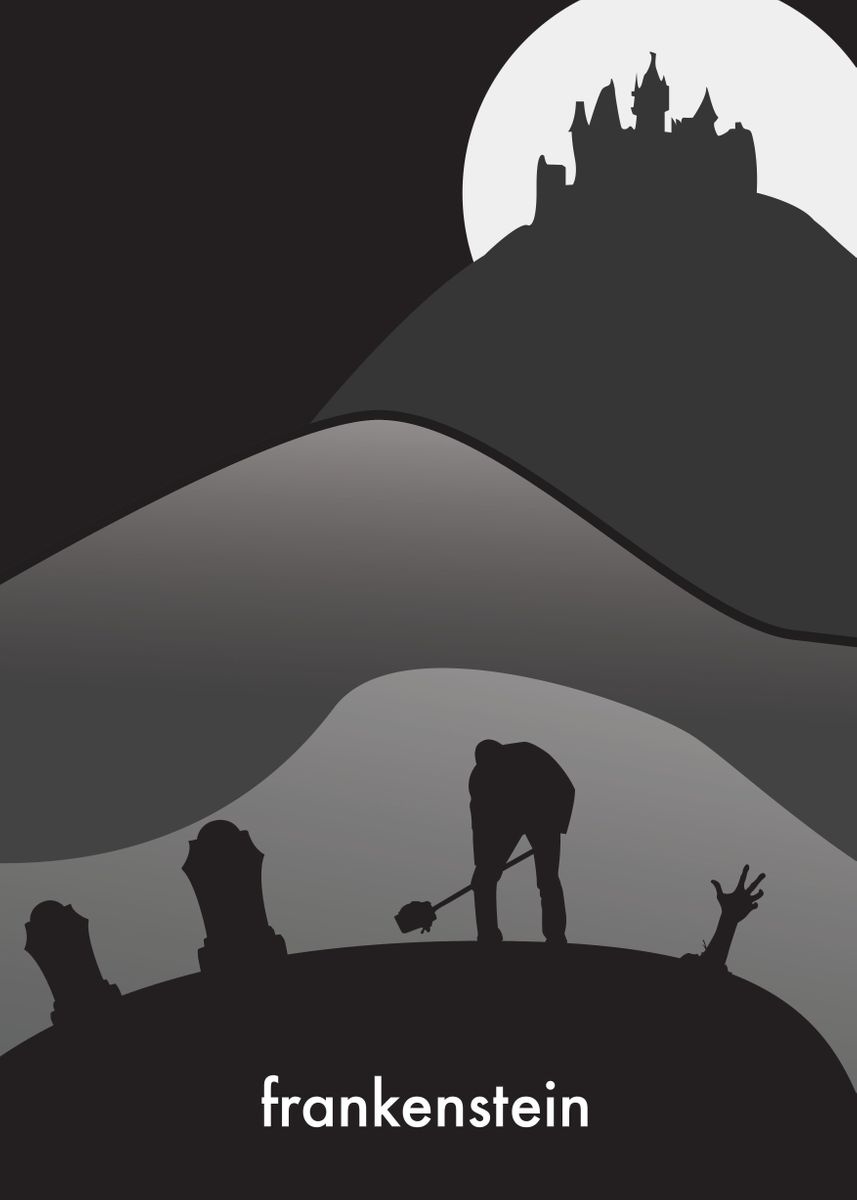 'Frankenstein Reimagined' Poster by Aaron Bradley | Displate