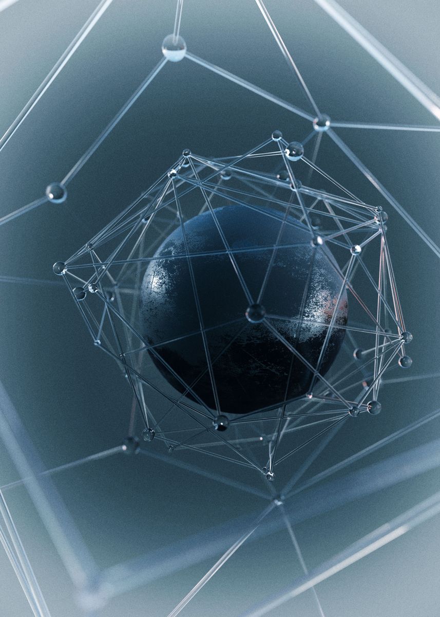 'Metal Sphere 2' Poster by Szymon Chorodynski | Displate