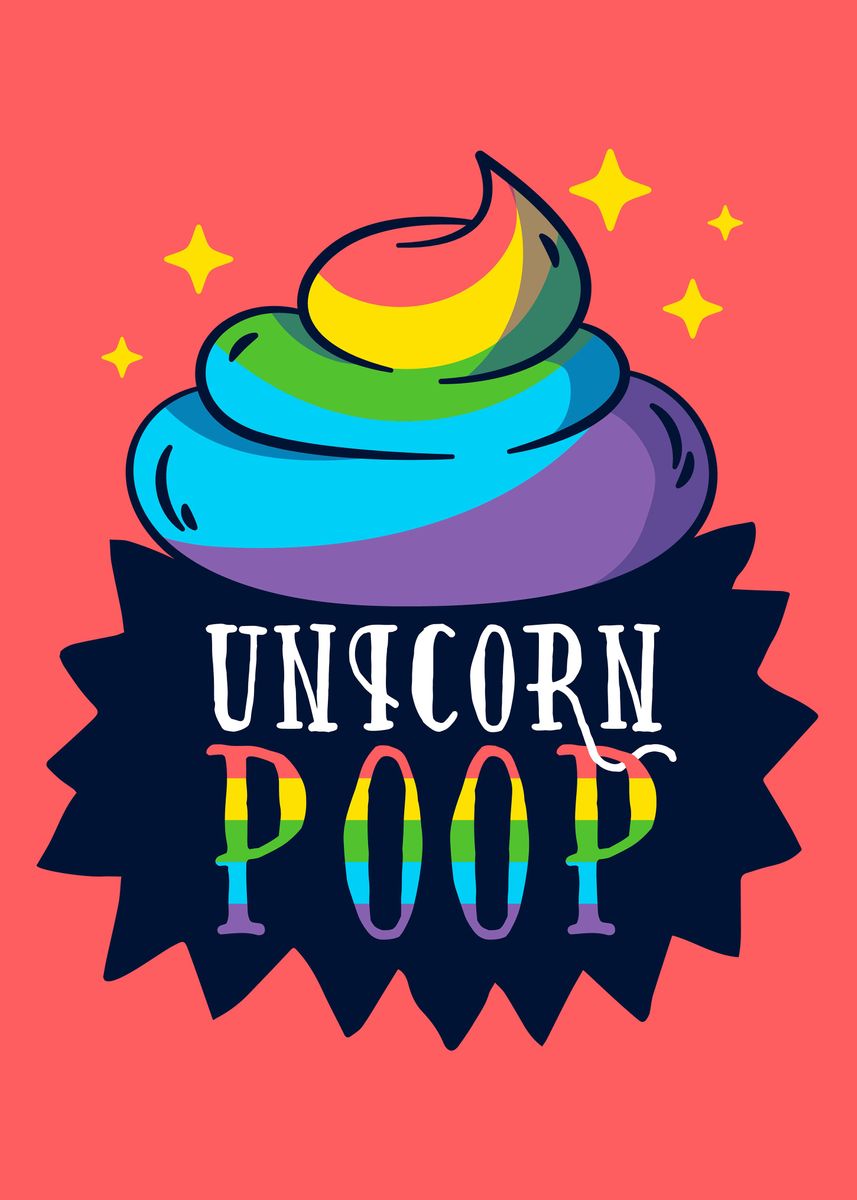 'Unicorn poop' Poster by Yolanda Martinez | Displate