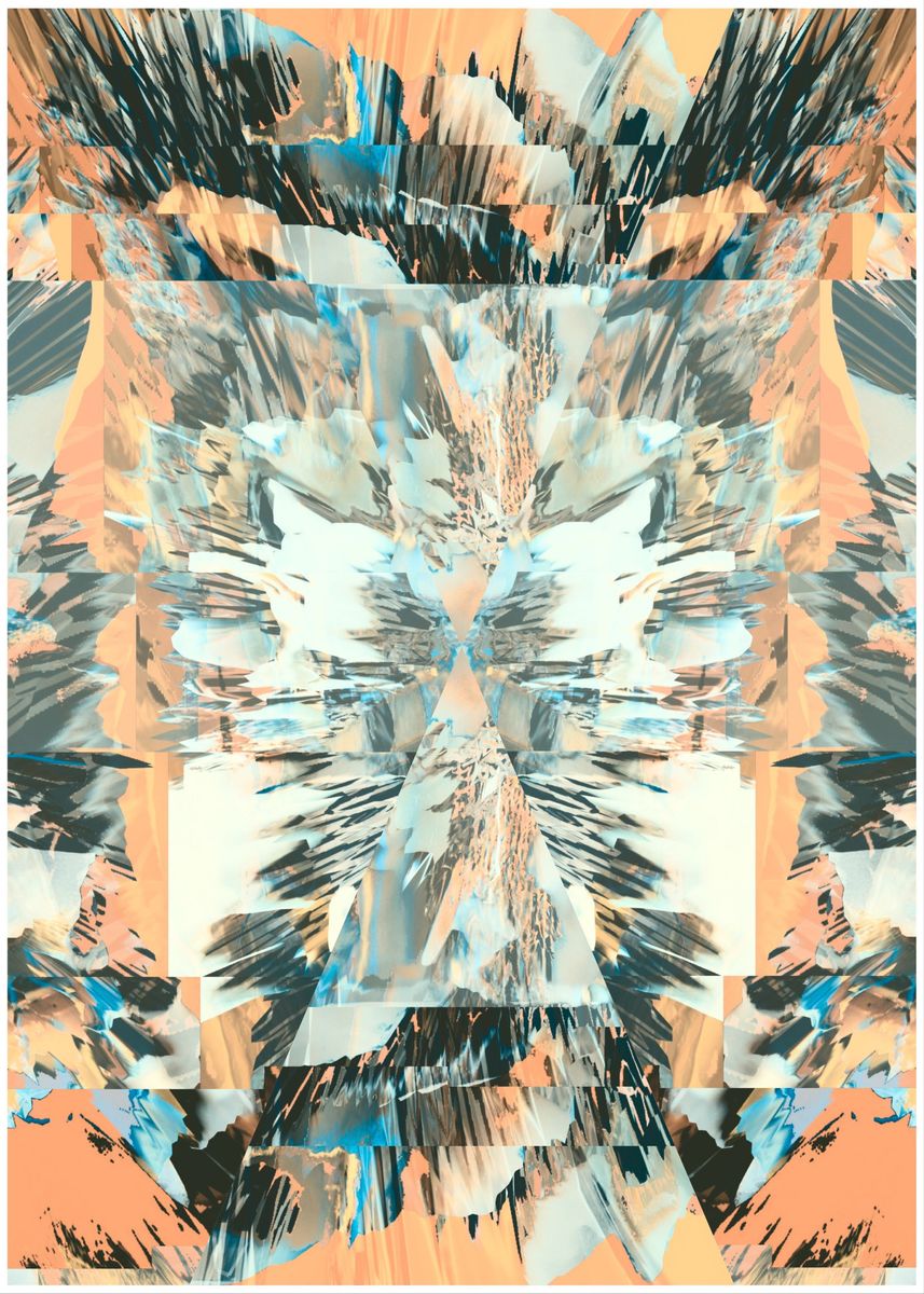 'Rorschach abstract ' Poster, picture, metal print, paint by Daria ...