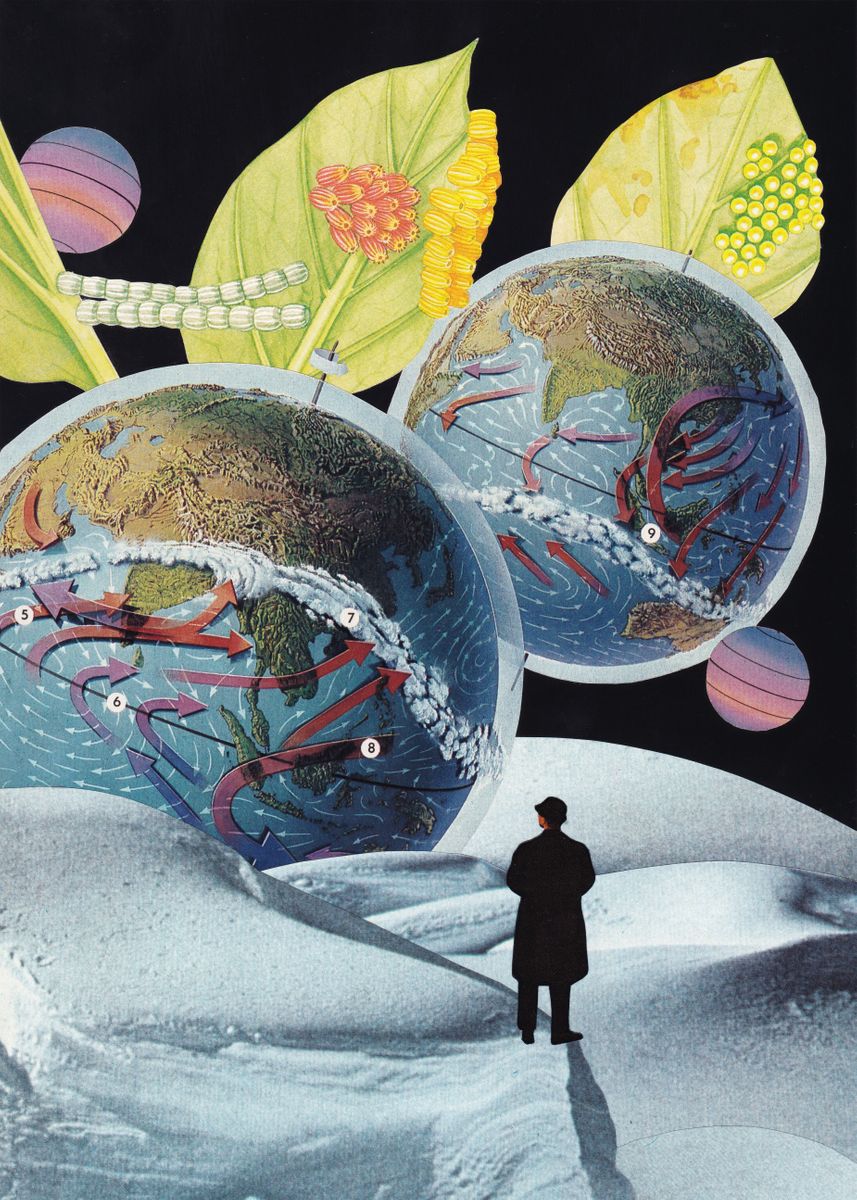 'Parallel Universe /collage' Poster, picture, metal print, paint by ...