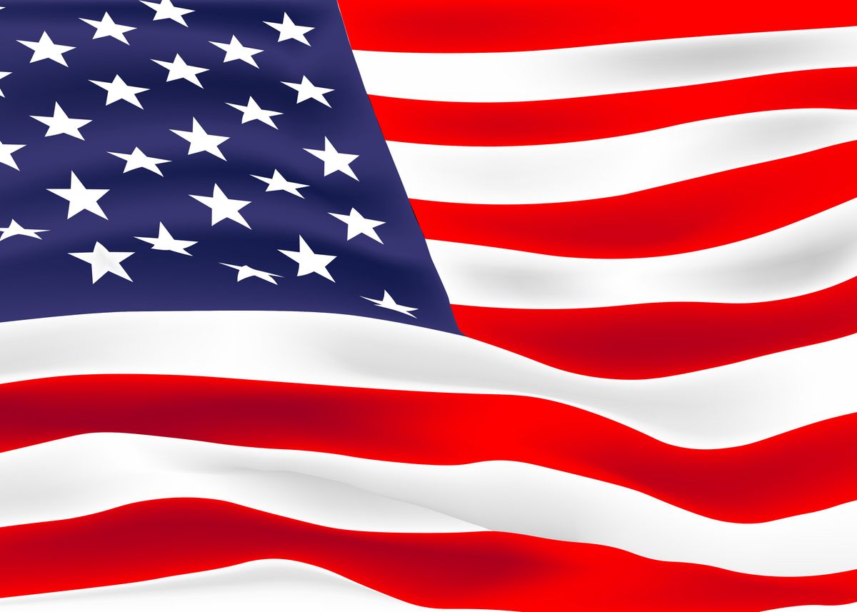 'USA Flag' Poster by Maksym Kapliuk | Displate