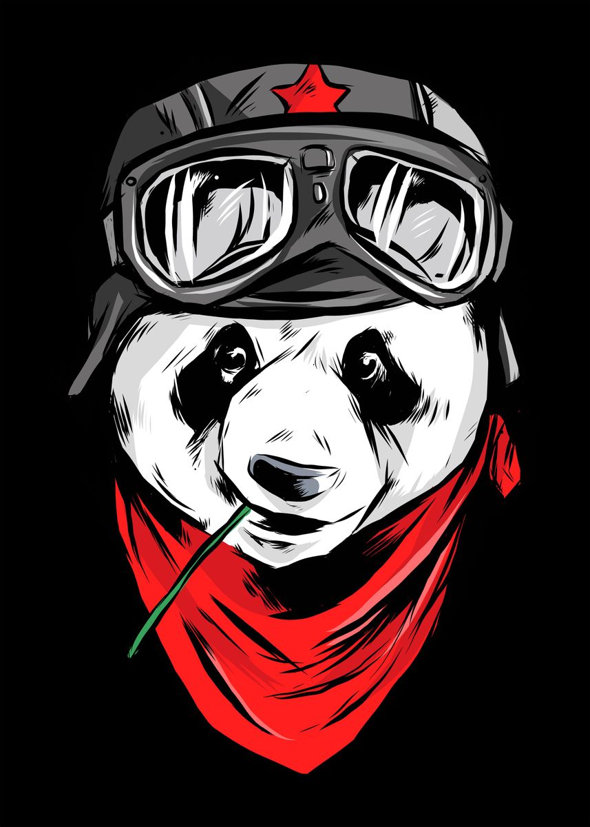 'Panda Cool' Poster by Yolanda Martinez | Displate