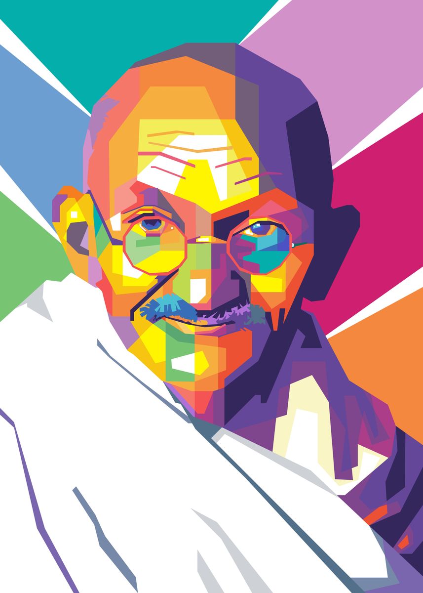 'Mahatma Gandhi' Poster, picture, metal print, paint by Sherlock Wijaya ...