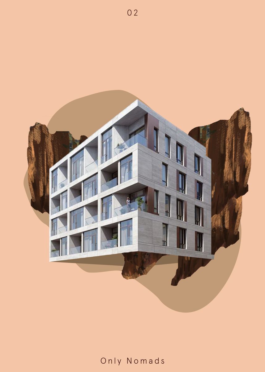 'Only Nomads' Poster, picture, metal print, paint by Nena Penel | Displate