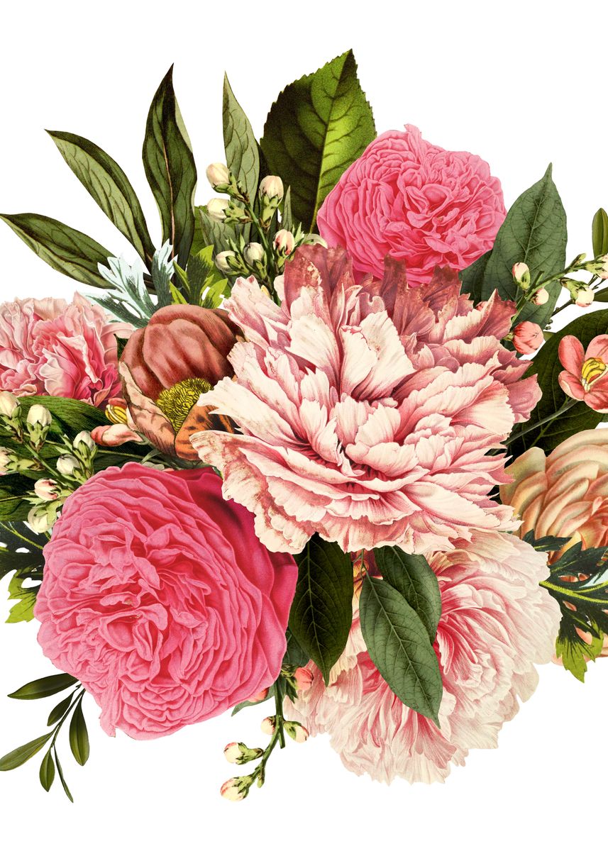 'Bouquet' Poster, picture, metal print, paint by Nikita Abakumov | Displate