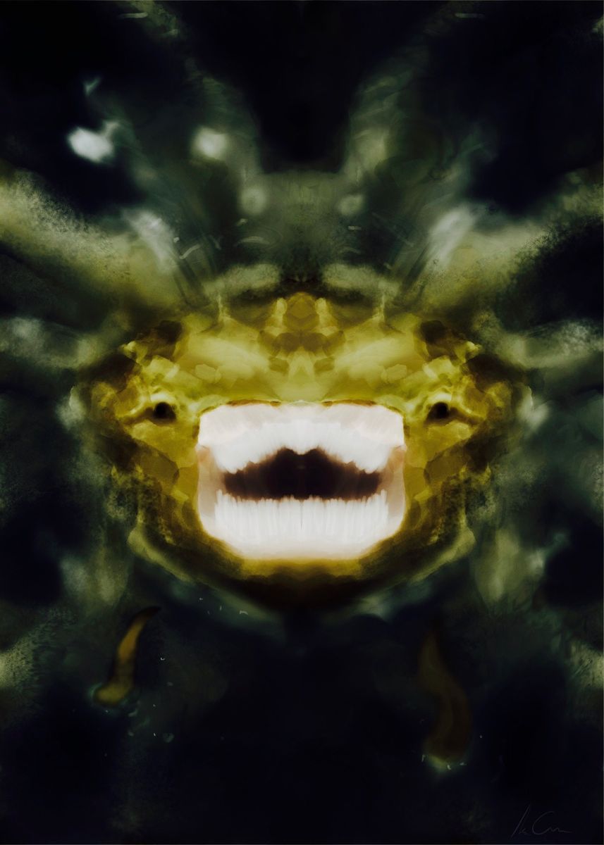 'Creature from the Deep' Poster, picture, metal print, paint by Max ...