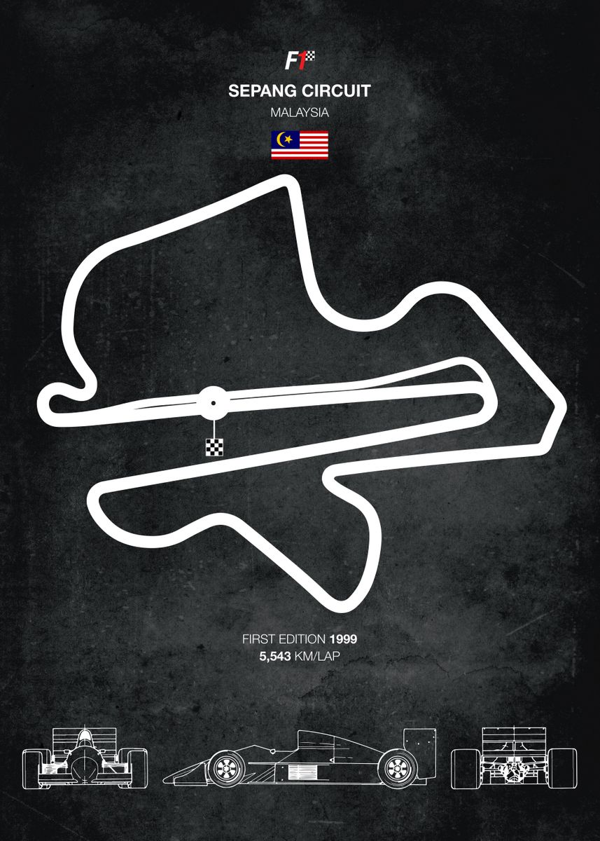 'Sepang Circuit ' Poster, picture, metal print, paint by Xavier Vieira ...