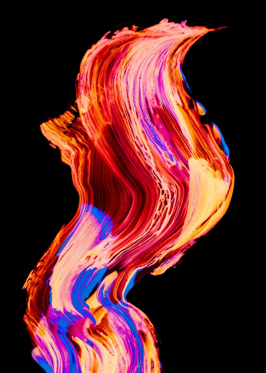 'Abstract Paint' Poster by Nikita Abakumov | Displate