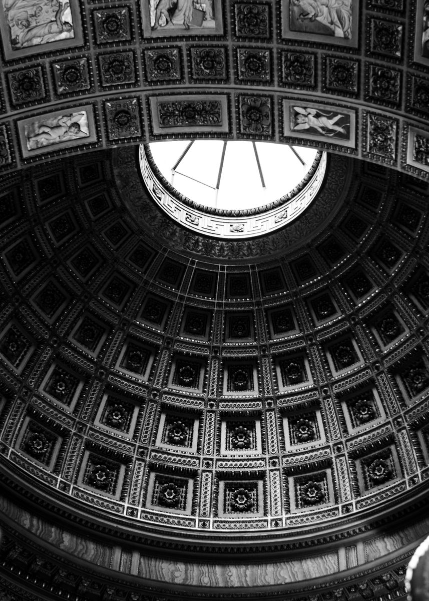 'Rome Pantheon' Poster, picture, metal print, paint by Tapu Vlad | Displate