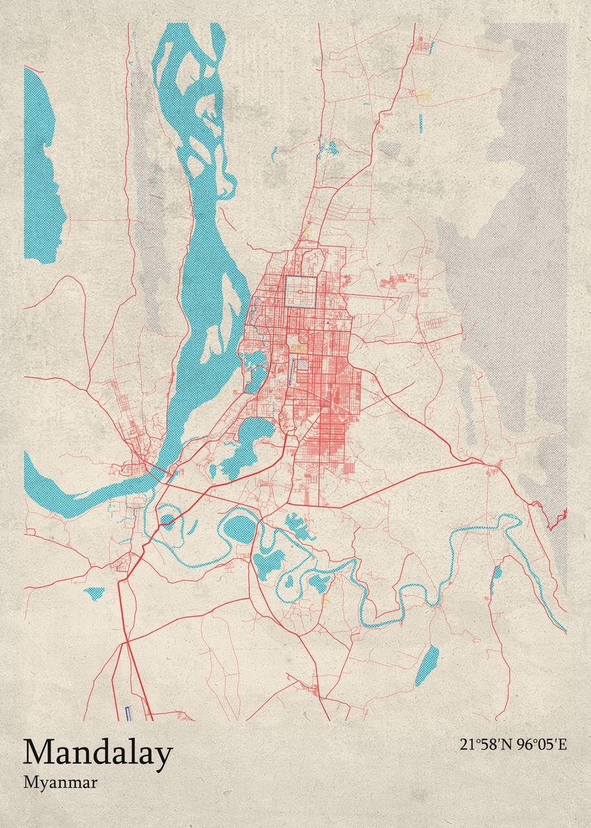 'Mandalay Myanmar' Poster by Iwoko | Displate