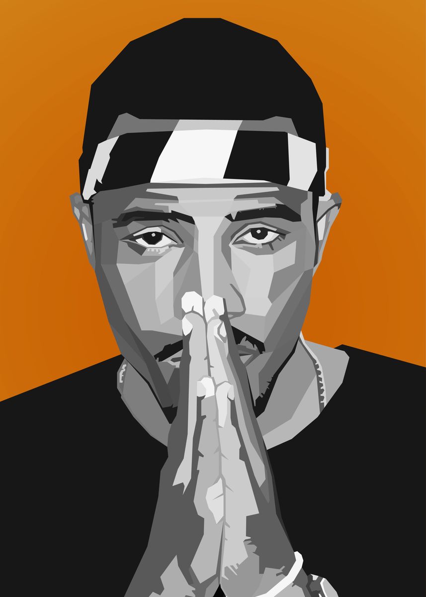 'Frank Ocean rapper' Poster, picture, metal print, paint by NGUYEN DINH ...