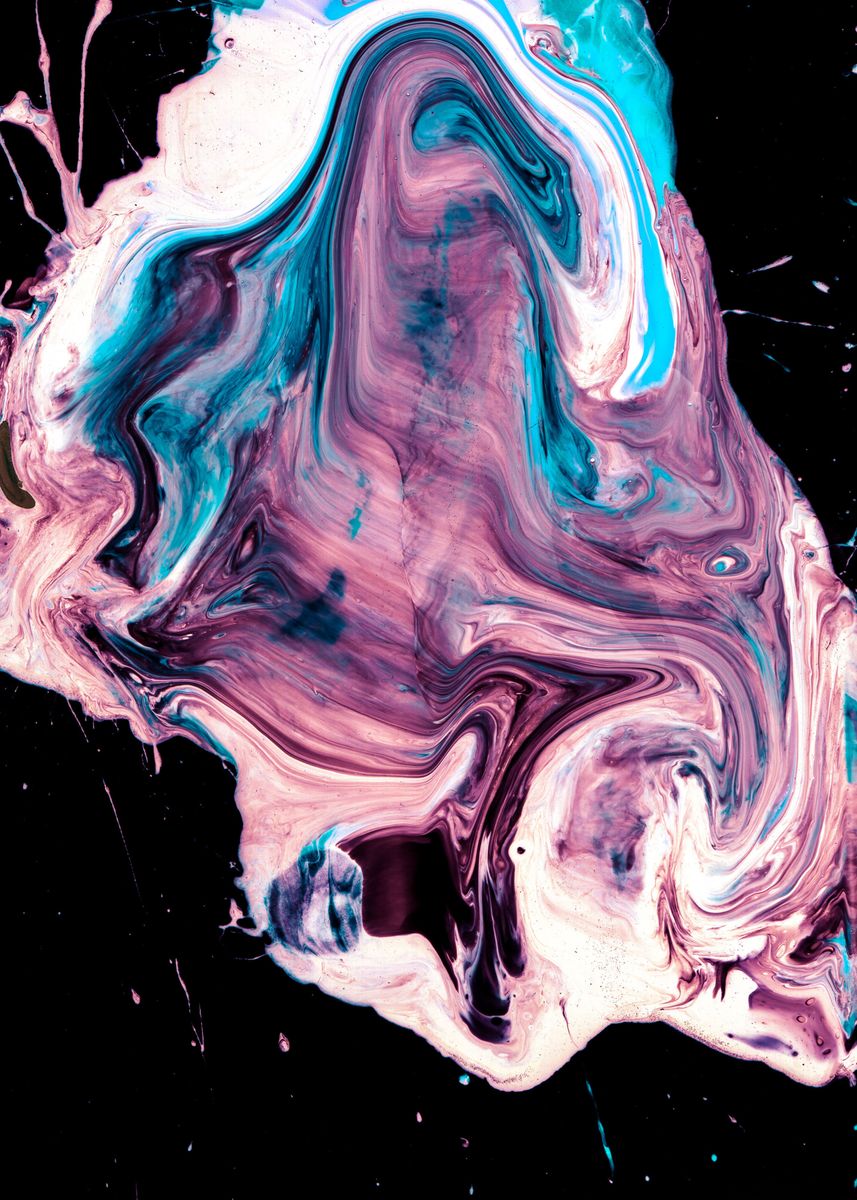 'Abstract Paint' Poster by Nikita Abakumov | Displate