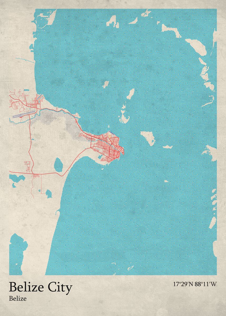 'Belize City Belize' Poster by Iwoko | Displate