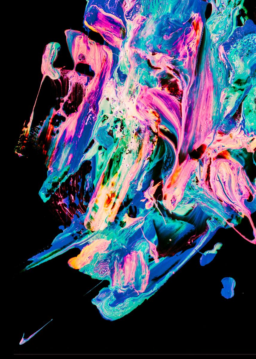 'Abstract Paint' Poster, picture, metal print, paint by Nikita Abakumov ...