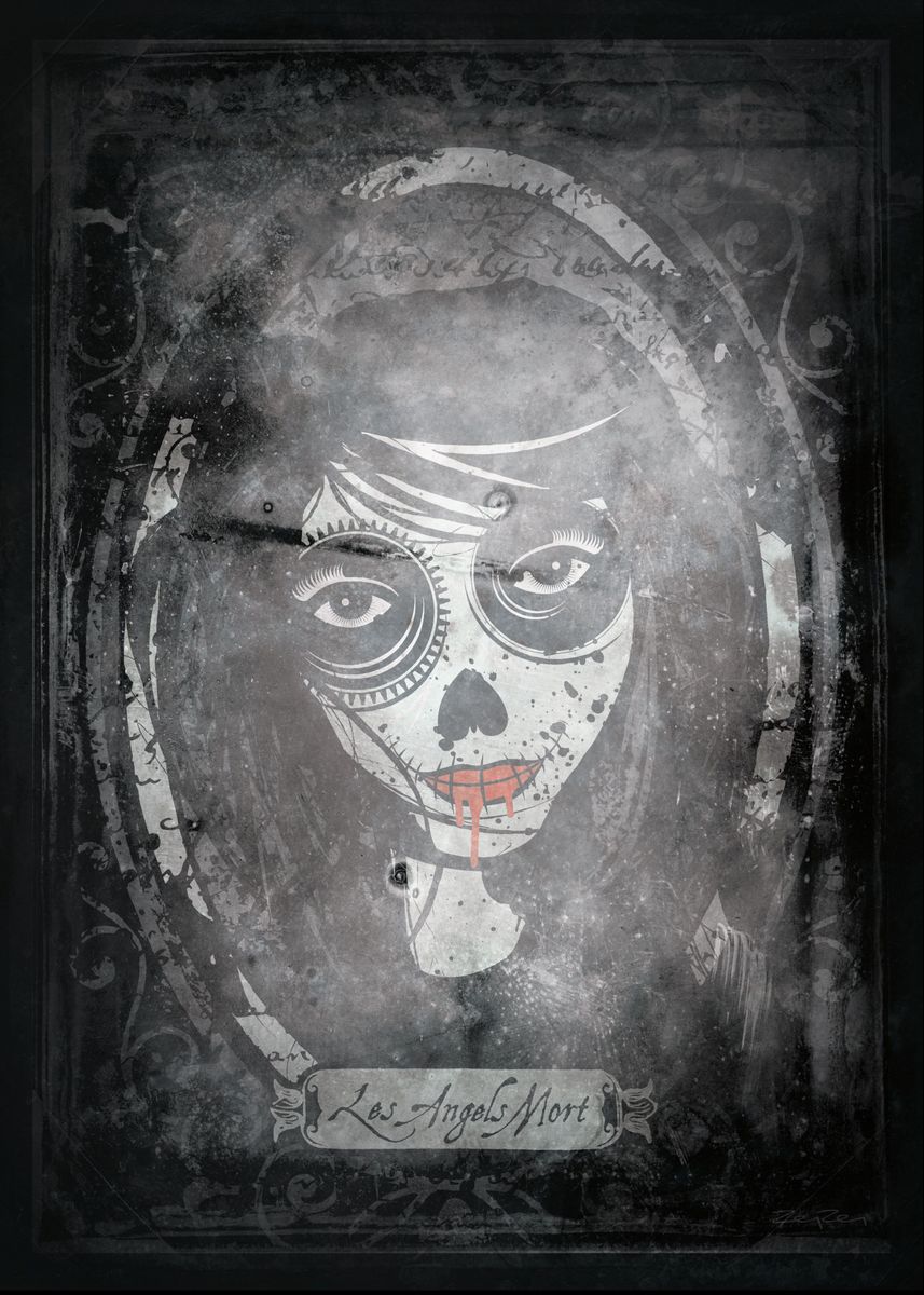 'Les Angels Mort I' Poster, picture, metal print, paint by Zeg Zeg ...