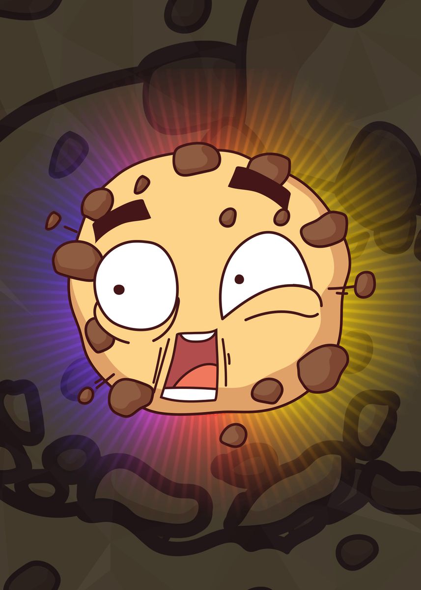 'WTF Cookie' Poster, picture, metal print, paint by Ammax Ammax | Displate