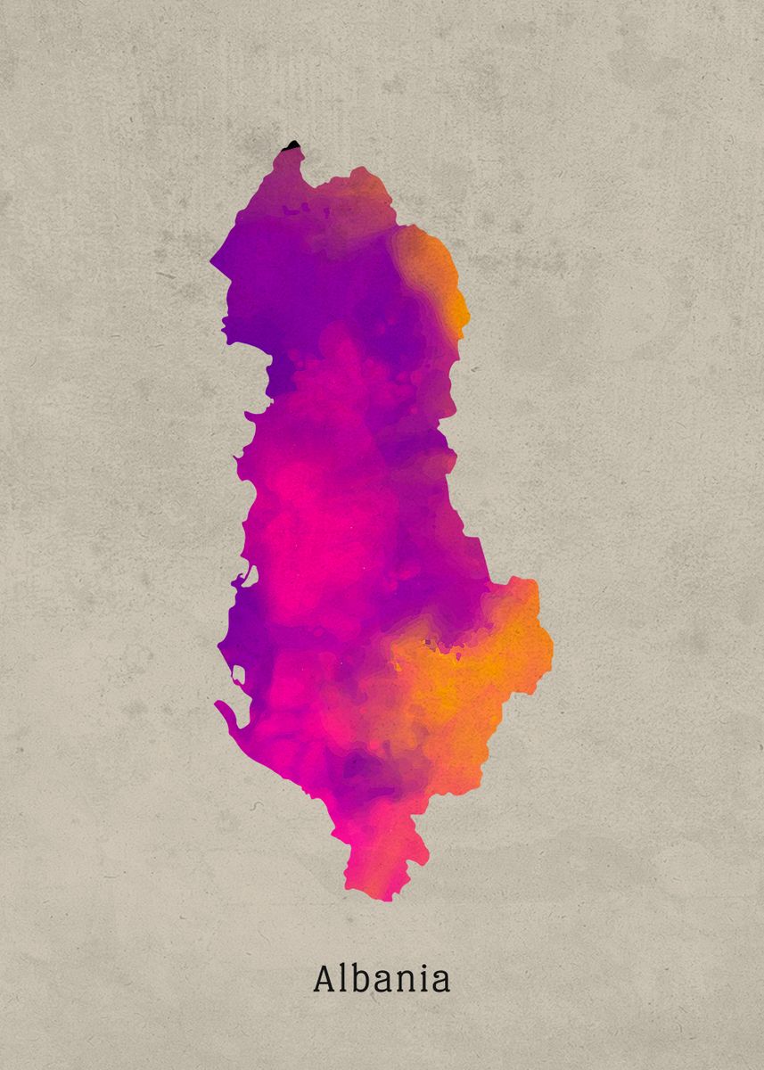 'Albania' Poster by Iwoko | Displate