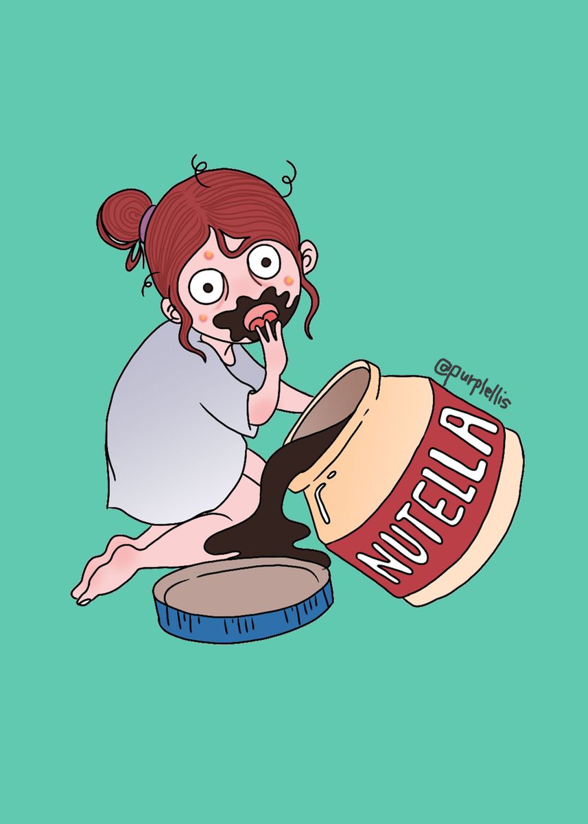 'Nutella' Poster, picture, metal print, paint by chanco mix | Displate