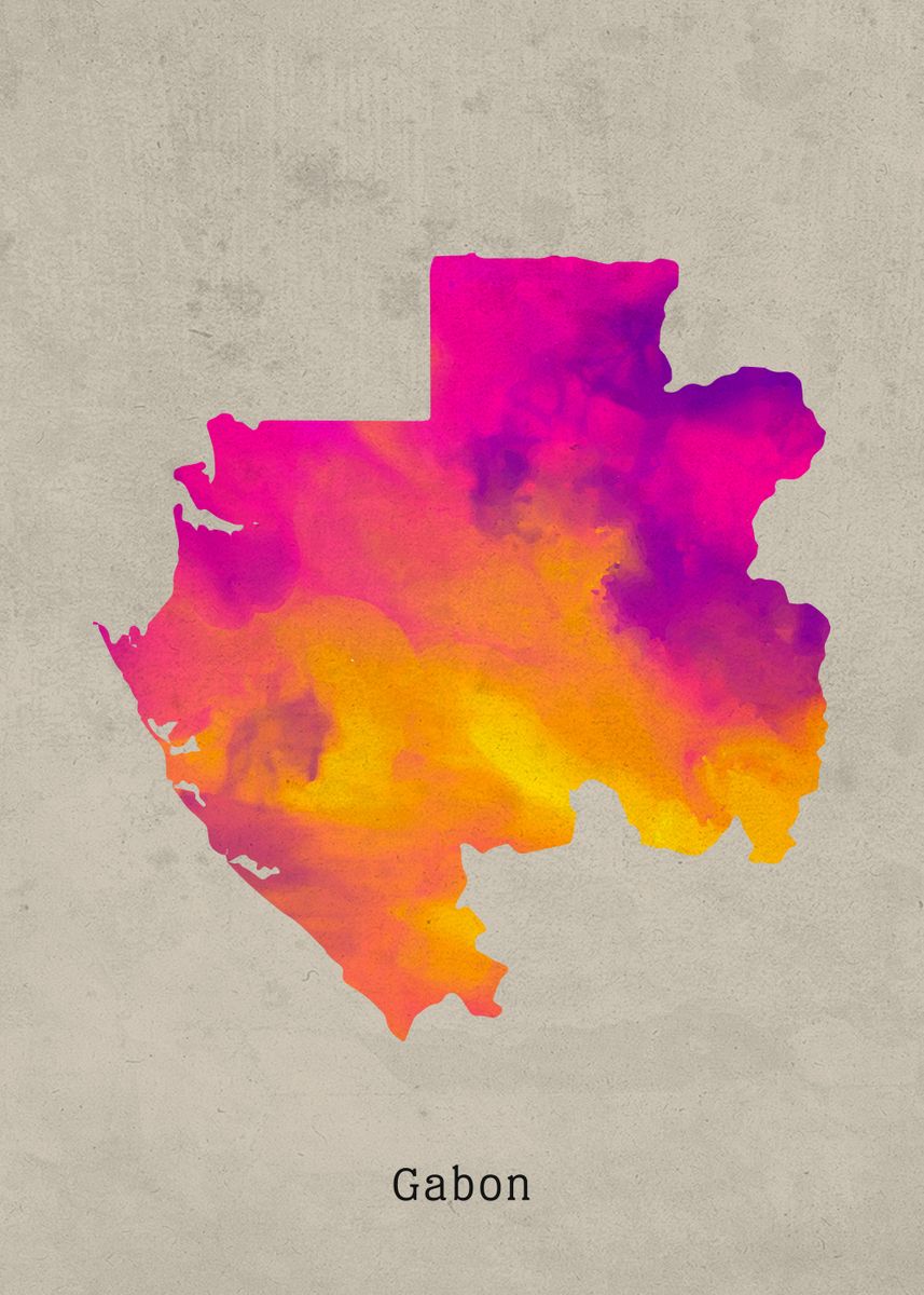 'Gabon' Poster by Iwoko | Displate