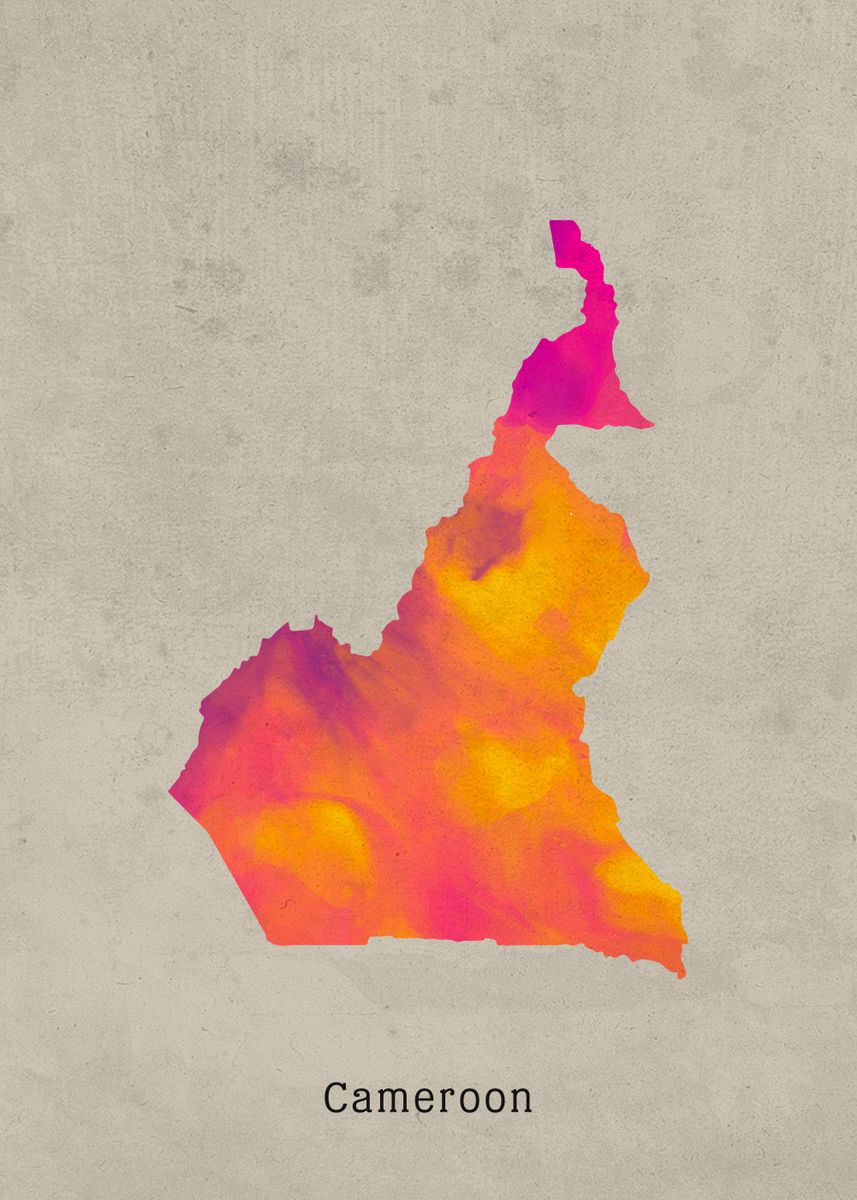 'Cameroon' Poster, picture, metal print, paint by Iwoko | Displate