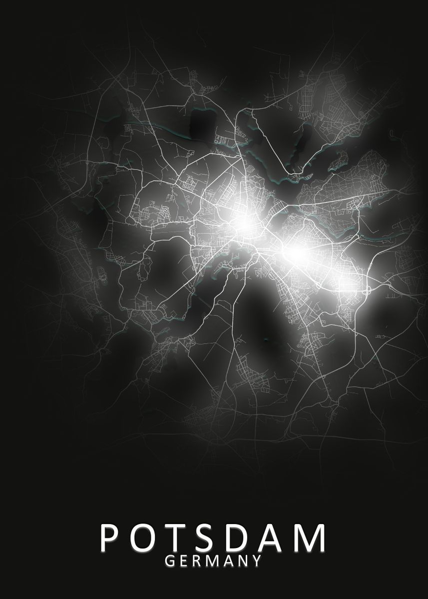 'Potsdam Germany City Map' Poster by City Map Art Prints | Displate