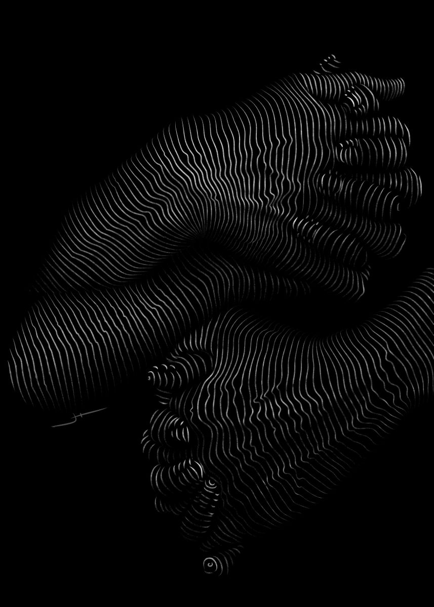 'take my hands' Poster, picture, metal print, paint by Japi Honoo | Displate