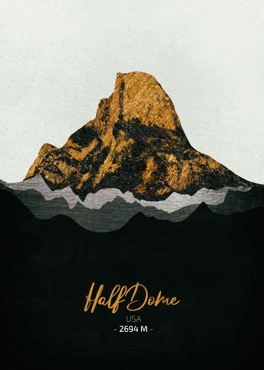 'Half Dome' Poster by Tobias Roetsch | Displate