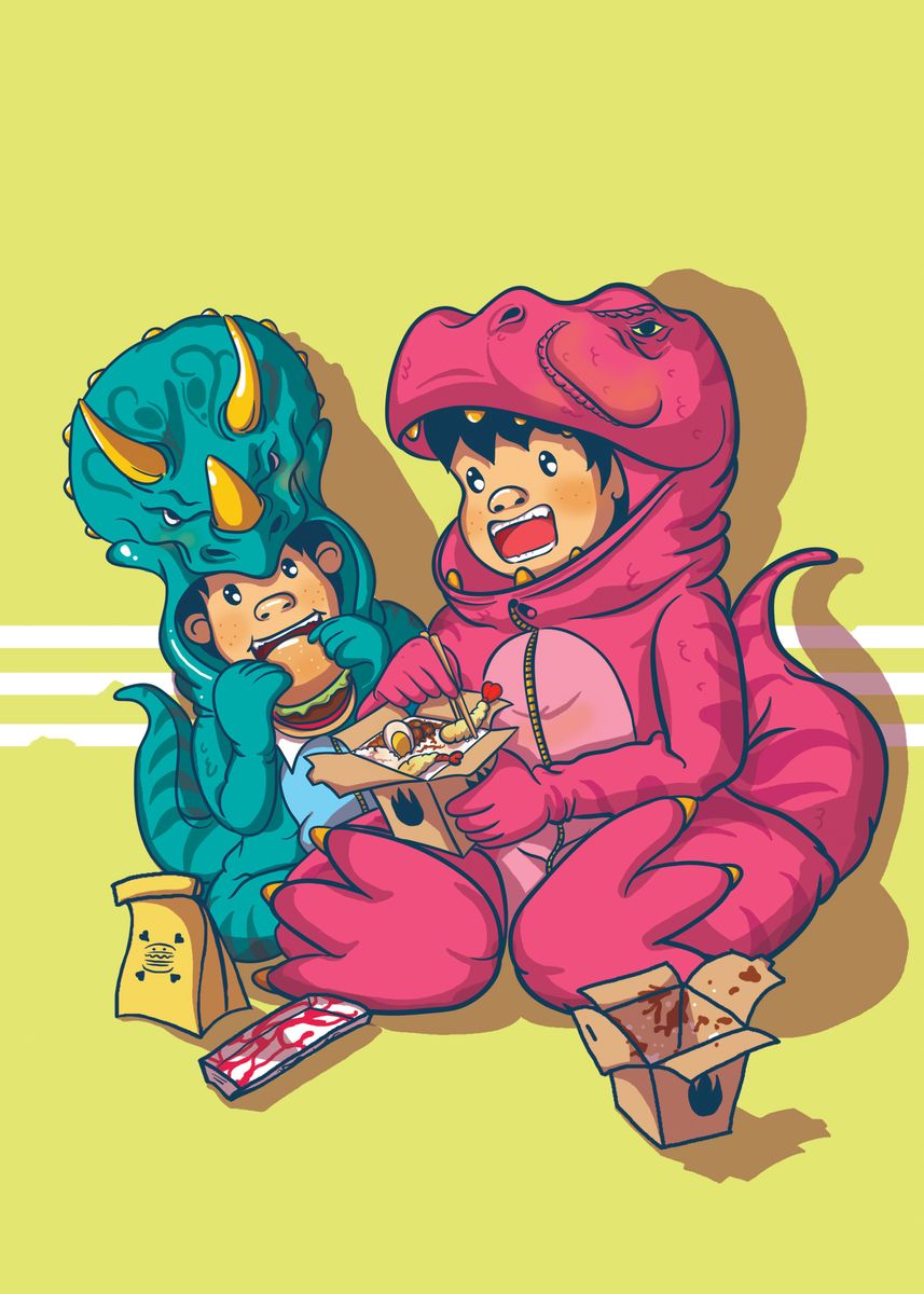 'DINOMAN' Poster by eko setya ramdhani | Displate