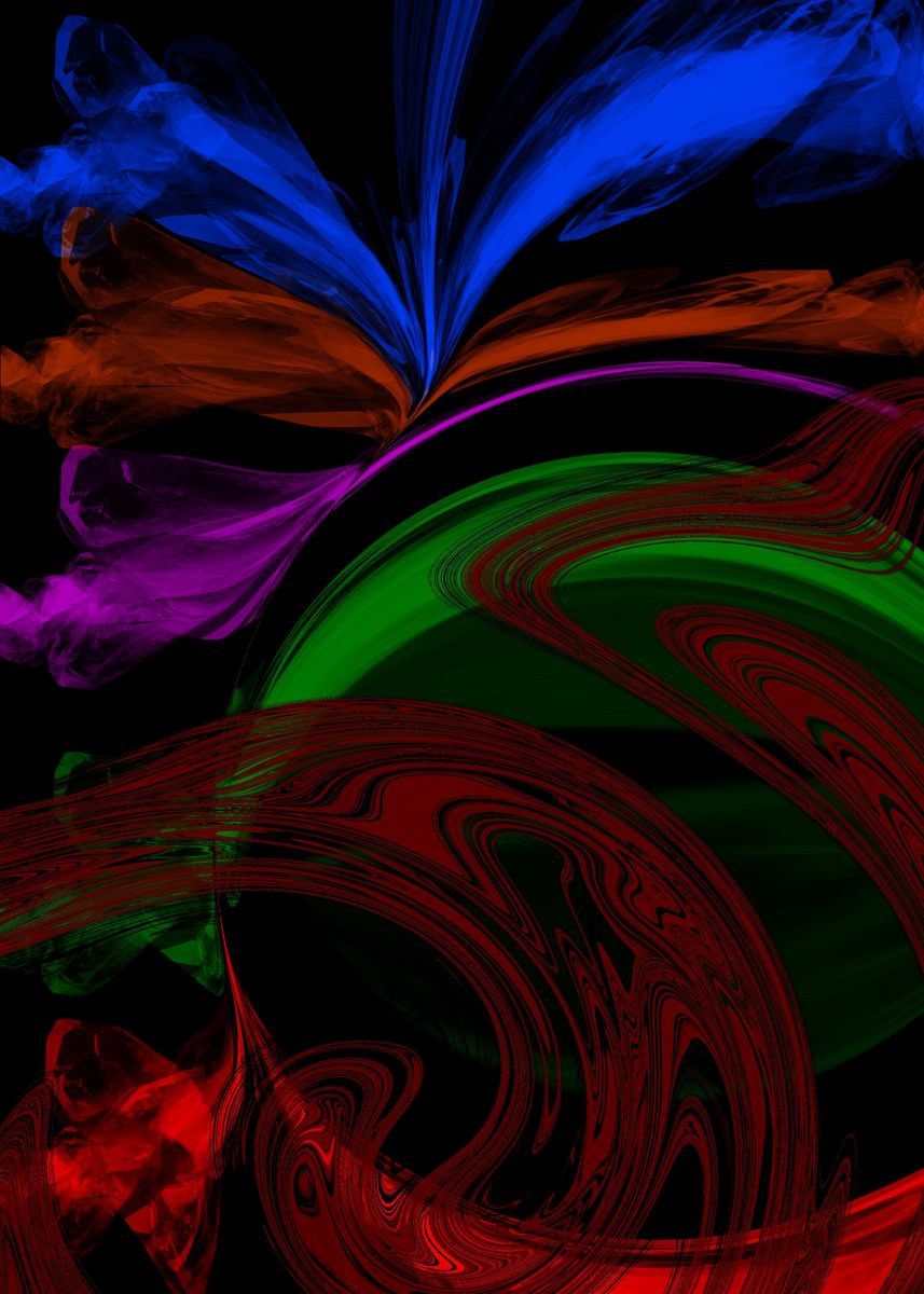 'Abstract light 3' Poster, picture, metal print, paint by Pichachu Art ...