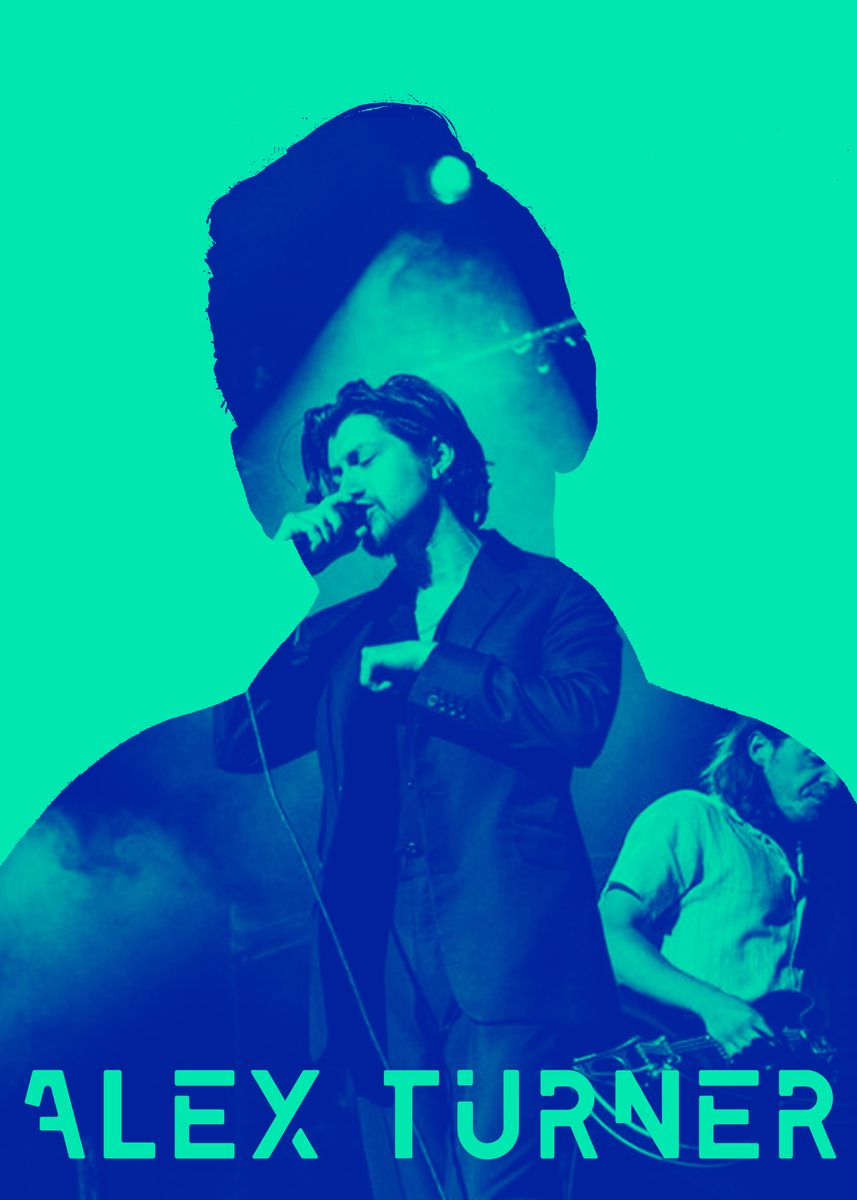 'Alex Turner Illustration' Poster, picture, metal print, paint by Rizky ...