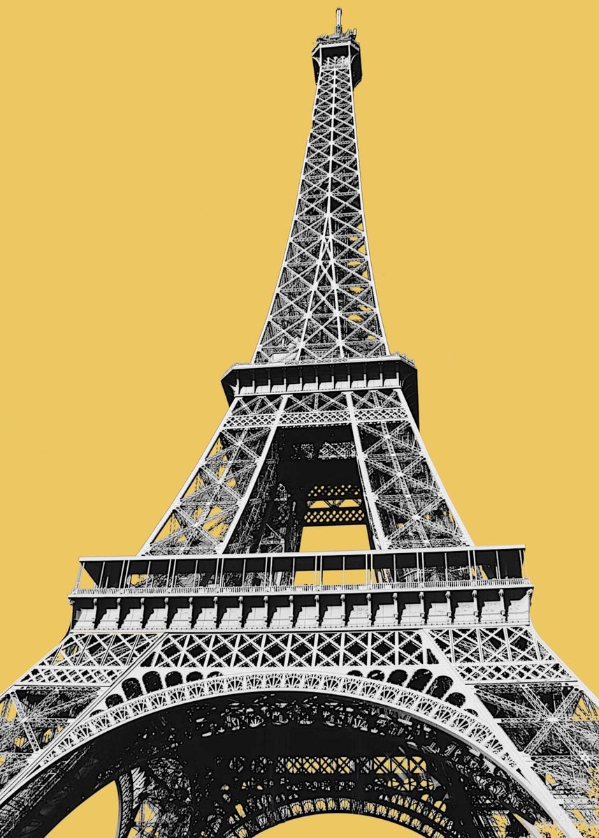 'Comic Style Eiffel Tower' Poster by Dim | Displate