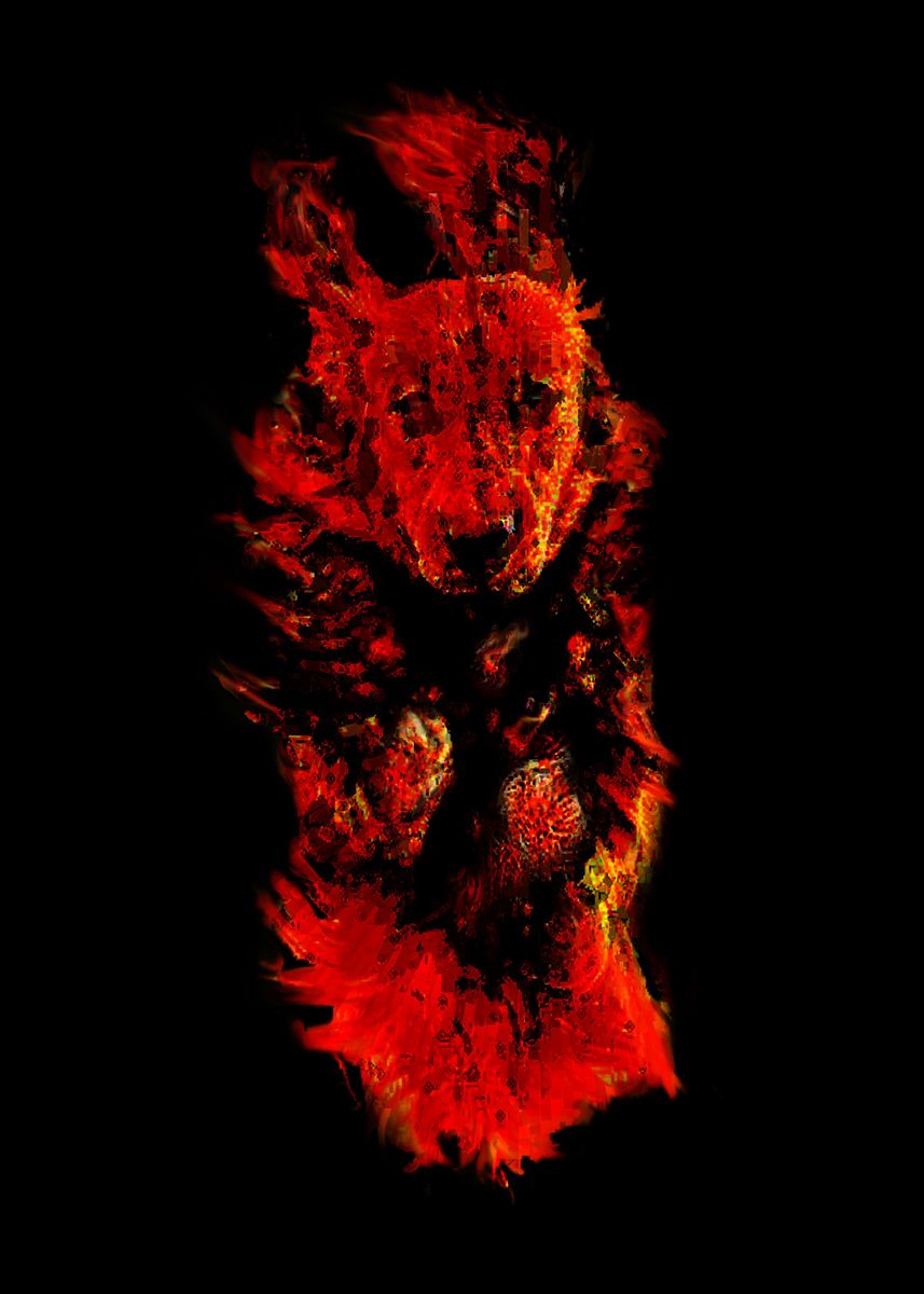 'Lora dog ' Poster, picture, metal print, paint by mousa hady | Displate