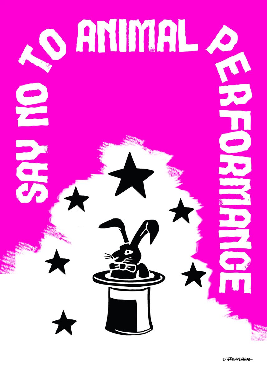 'Say NO Rabbit' Poster by Ralph Frankenberg | Displate