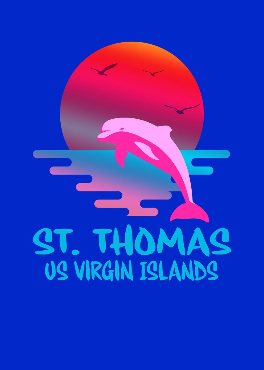 'St Thomas USVI Sunset' Poster by PAULA NEWELL | Displate