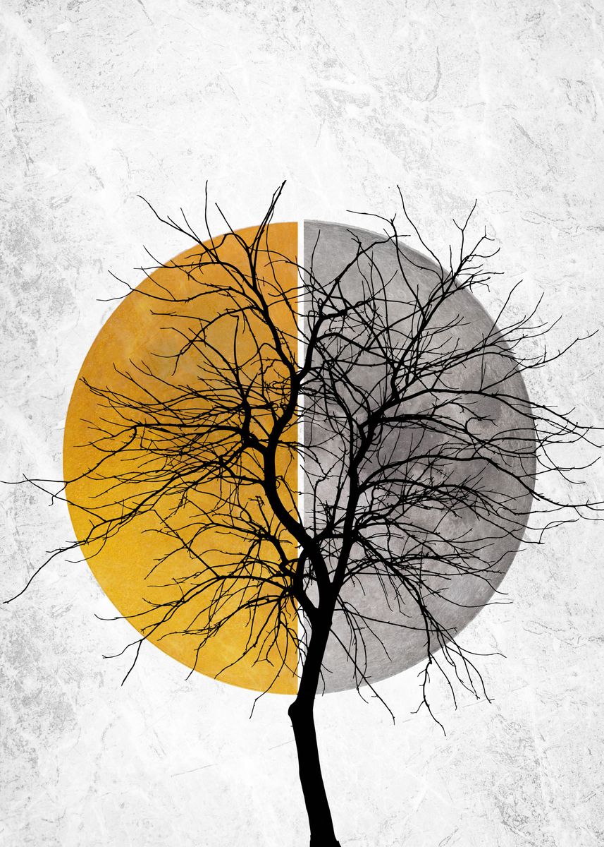 'Abstract Eclipse' Poster, picture, metal print, paint by sudevi sen ...