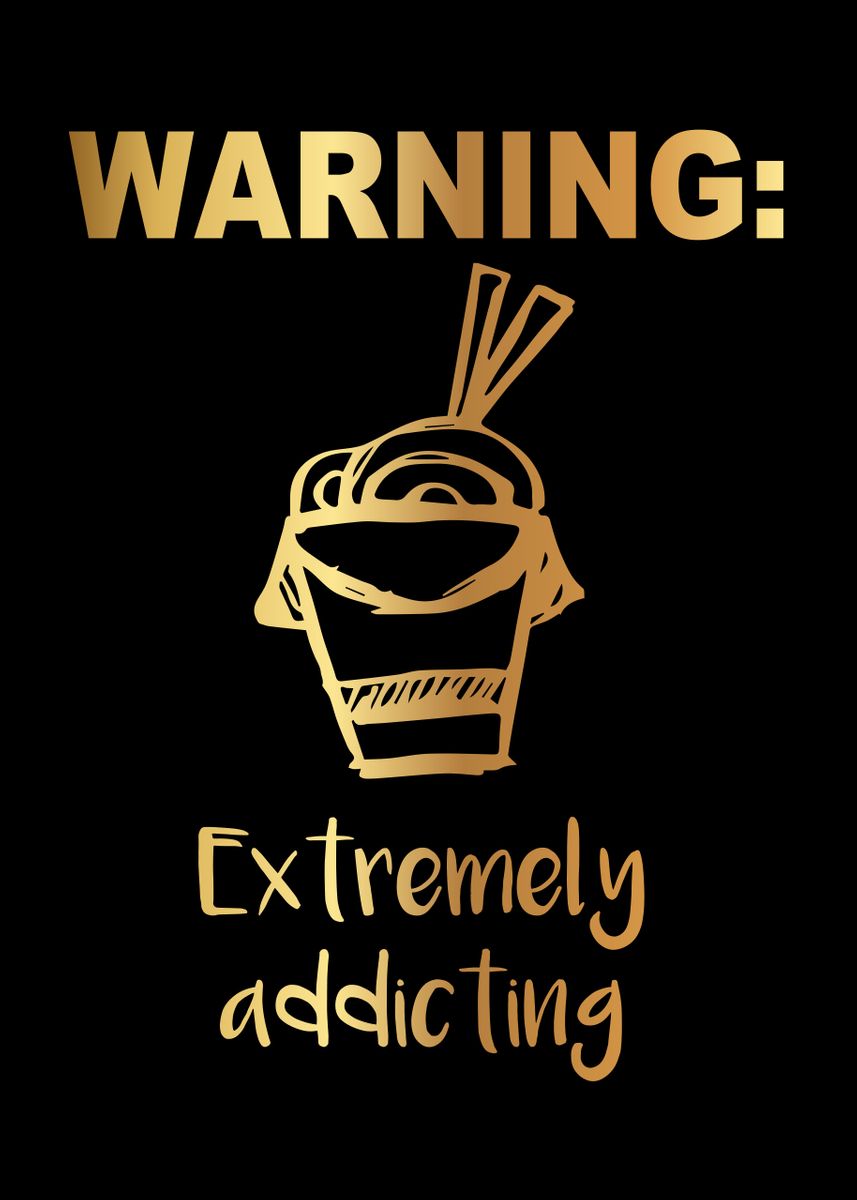 'Addicting Ramen Food 10' Poster, picture, metal print, paint by ...
