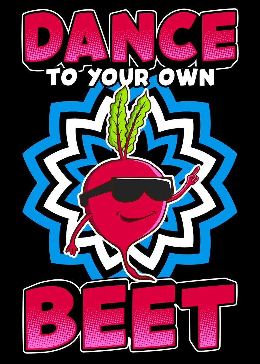 'Radish Dance Beet' Poster, picture, metal print, paint by Wonderful ...