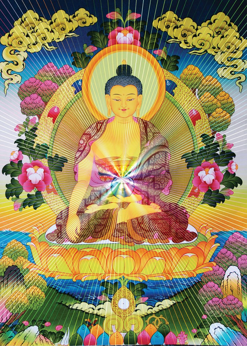 'sakya muni buddha' Poster, picture, metal print, paint by Padma Pani ...