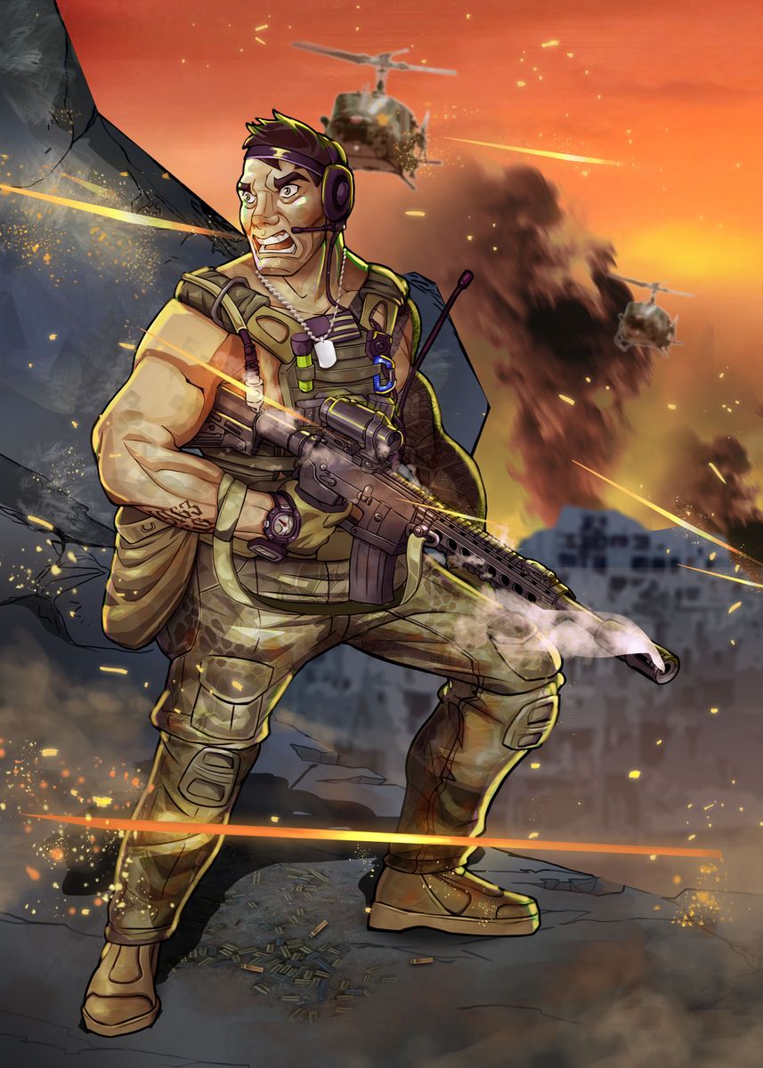 'Solider' Poster, picture, metal print, paint by Kaion Luong - Mayen ...