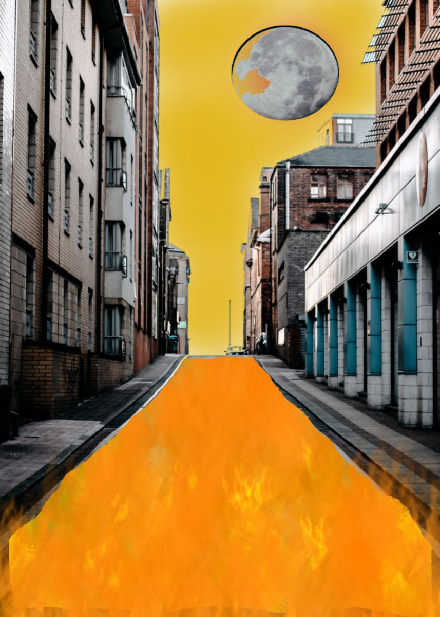 'Moon Street' Poster by Robert Cipres | Displate